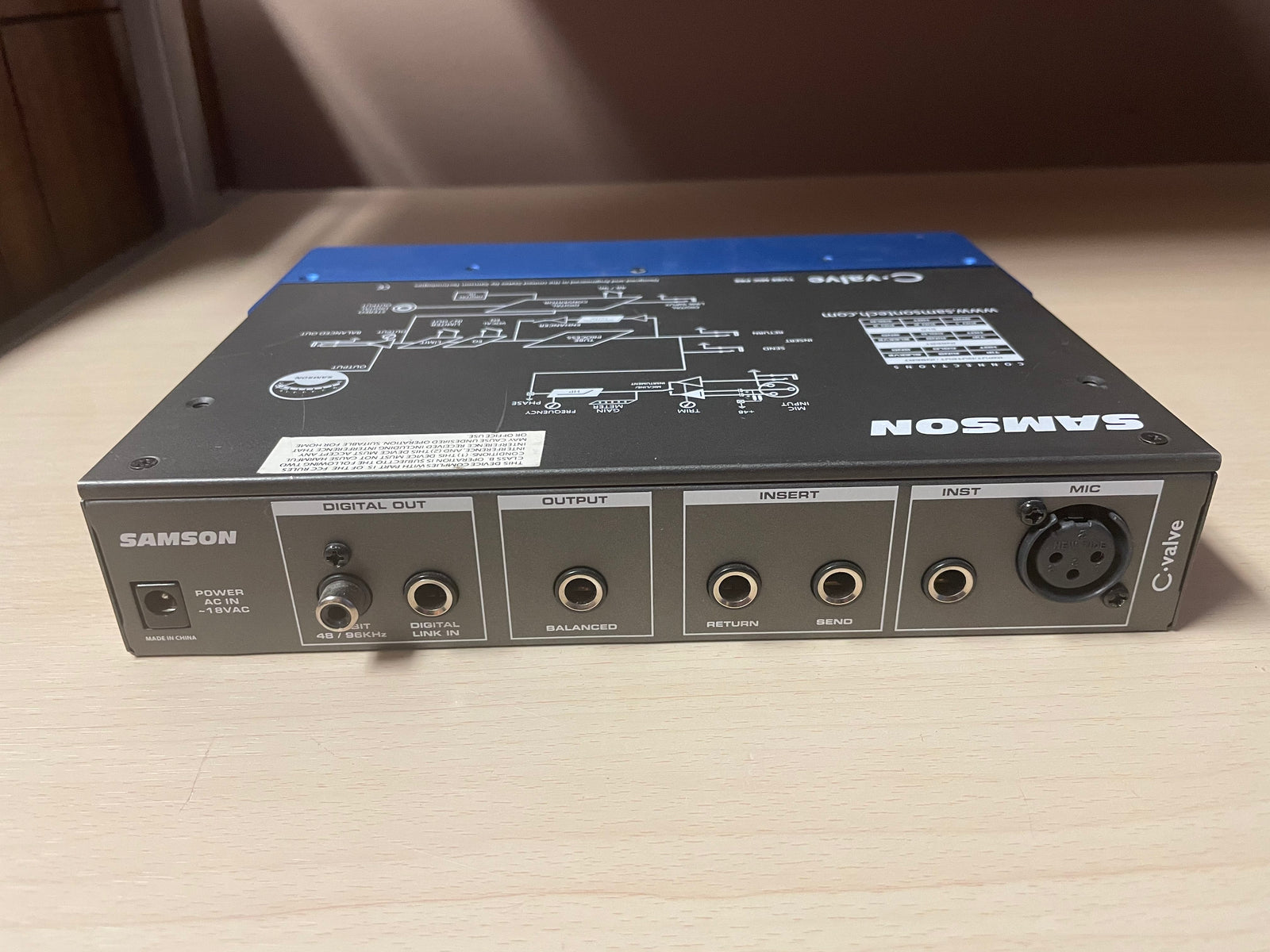 Used Samson C-Valve Tube Microphone Preamp